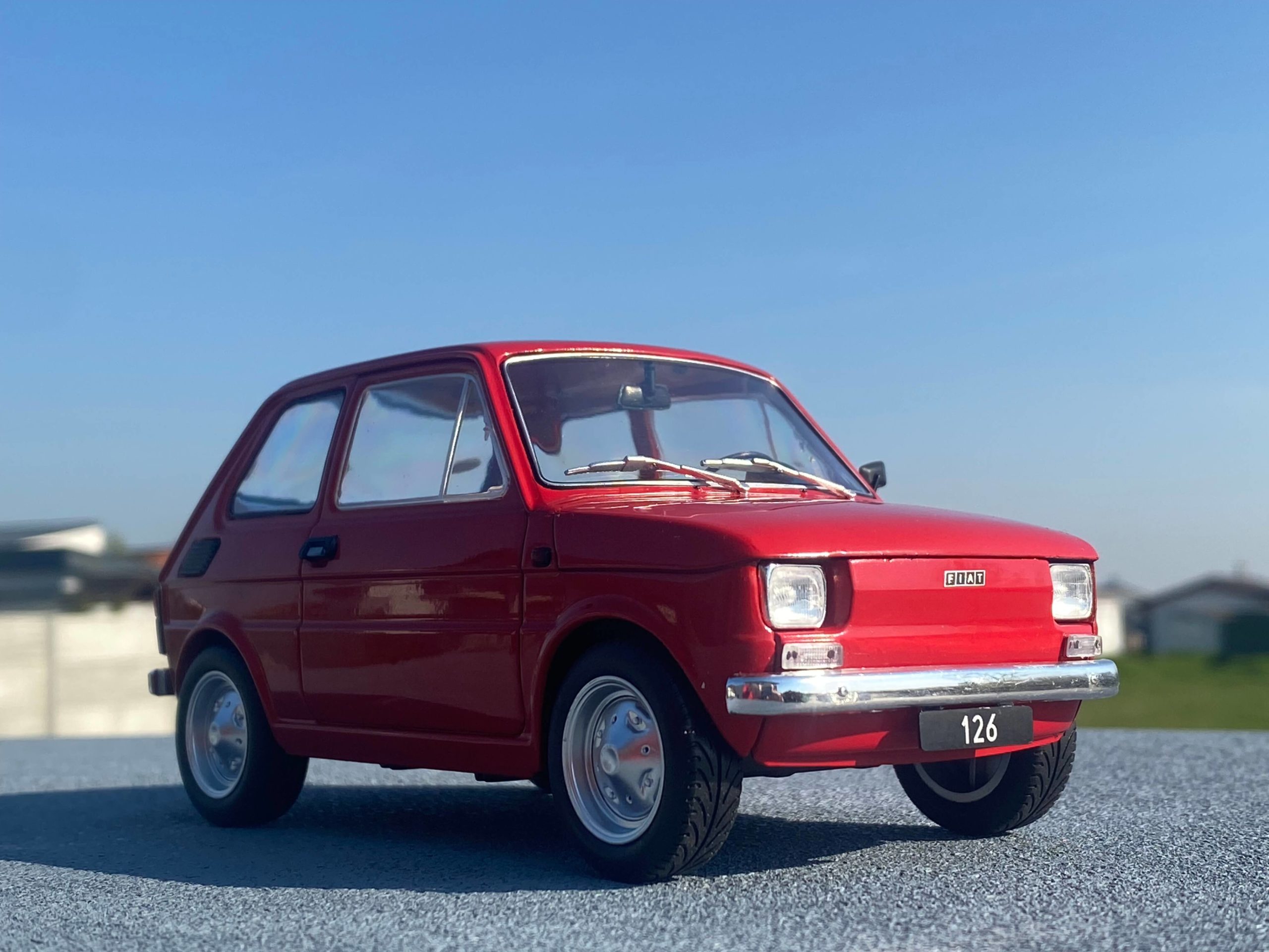 Model auta Fiat 126, červená, 1972. Mierka 1:18. - Automodelle - váš ...